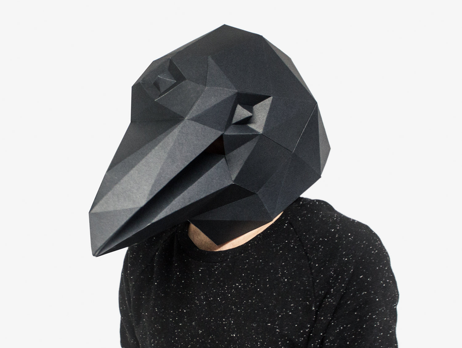 Raven Crow Mask DIY Paper Mask Template – Lapa Studios