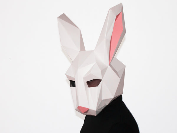 Rabbit Mask DIY Paper Mask Template – Lapa Studios