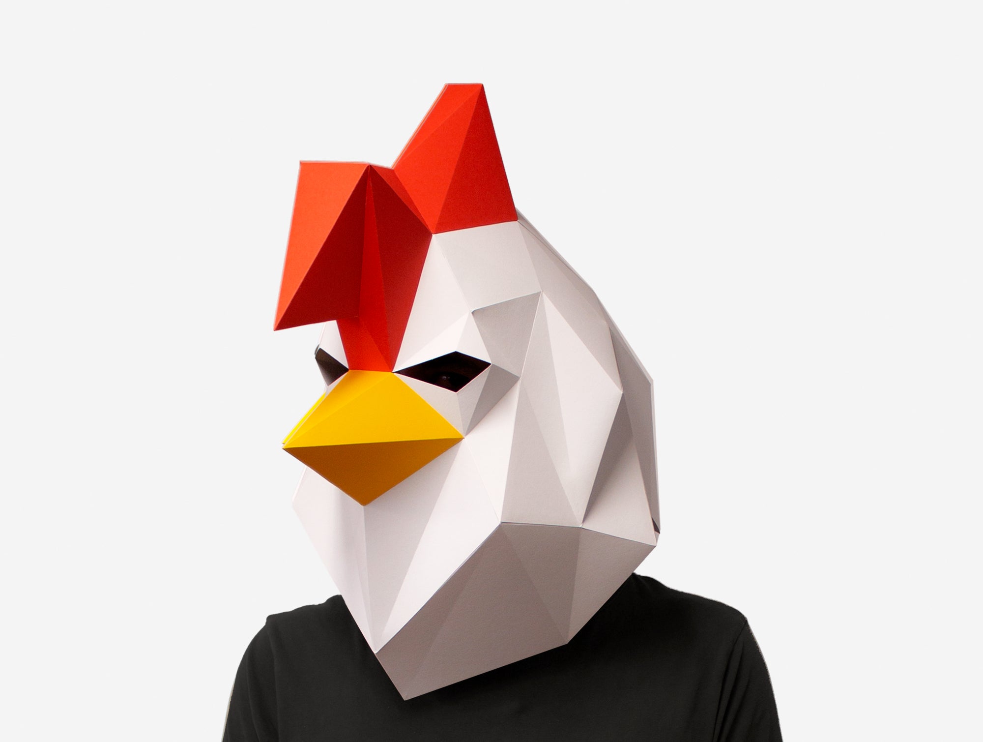 Rooster Mask DIY Paper Mask Template – Lapa Studios