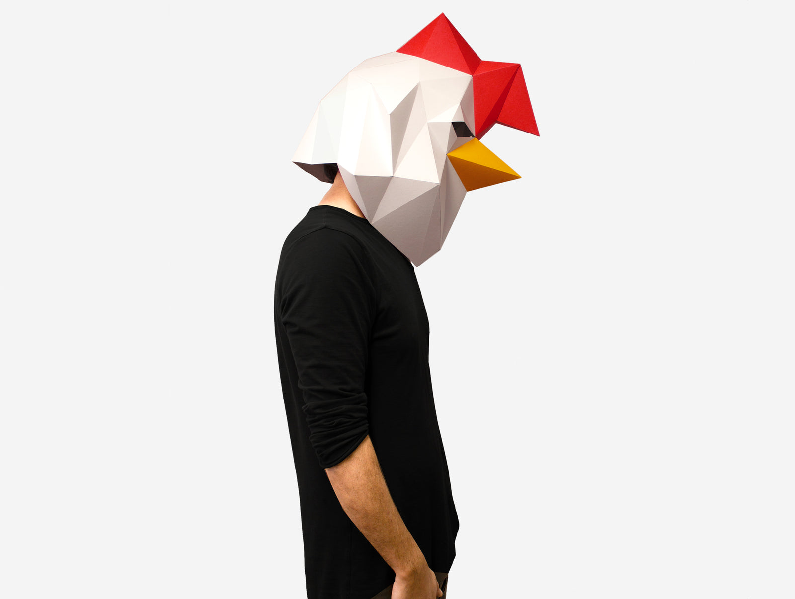 Rooster Mask Template