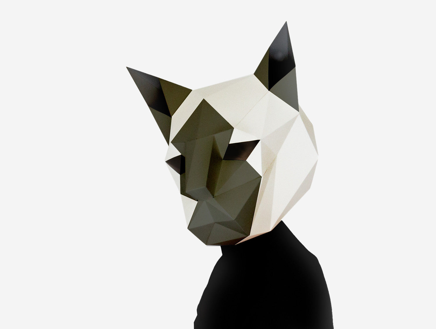 Siamese Cat Mask DIY Paper Mask Template – Lapa Studios