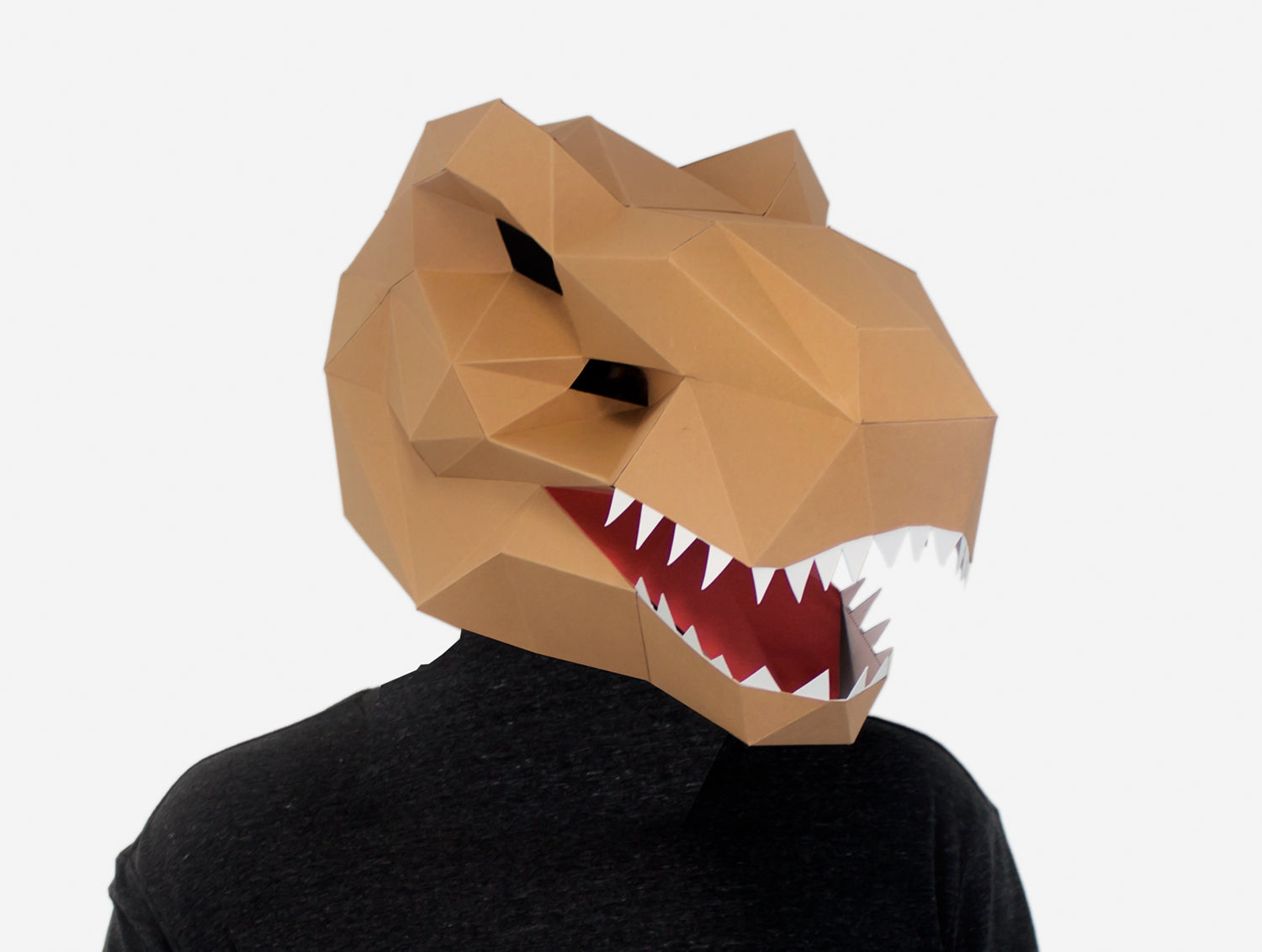 T-Rex Dinosaur Mask DIY Paper Mask Template – Lapa Studios