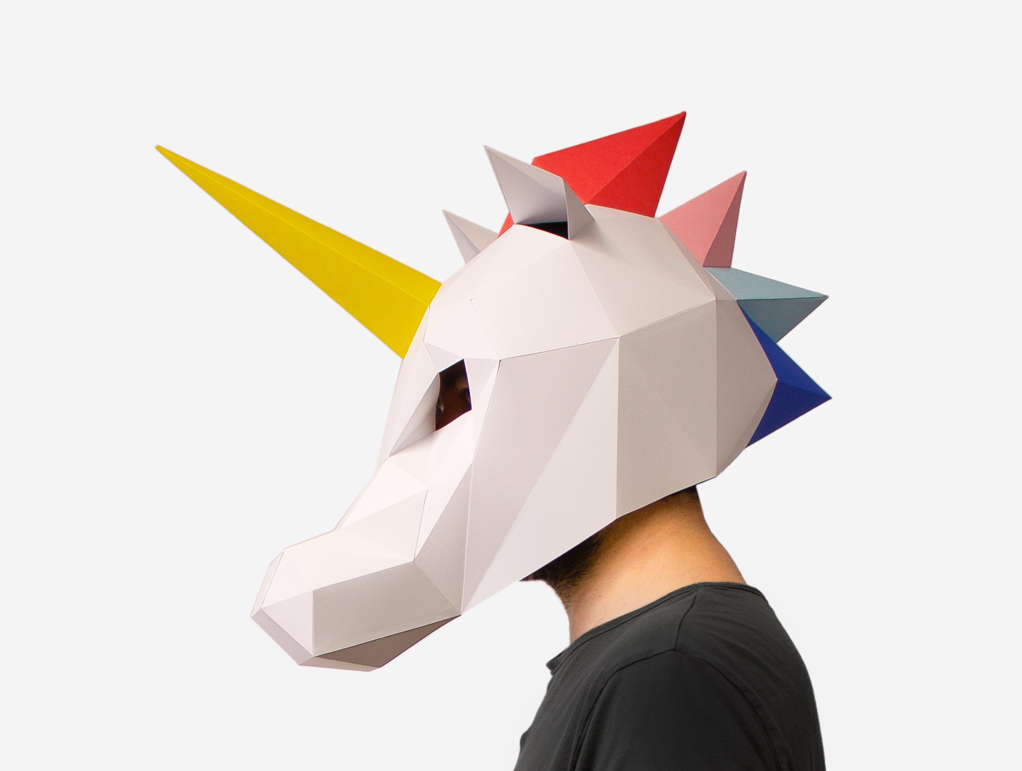 Rainbow Unicorn Mask DIY Paper Mask Template – Lapa Studios