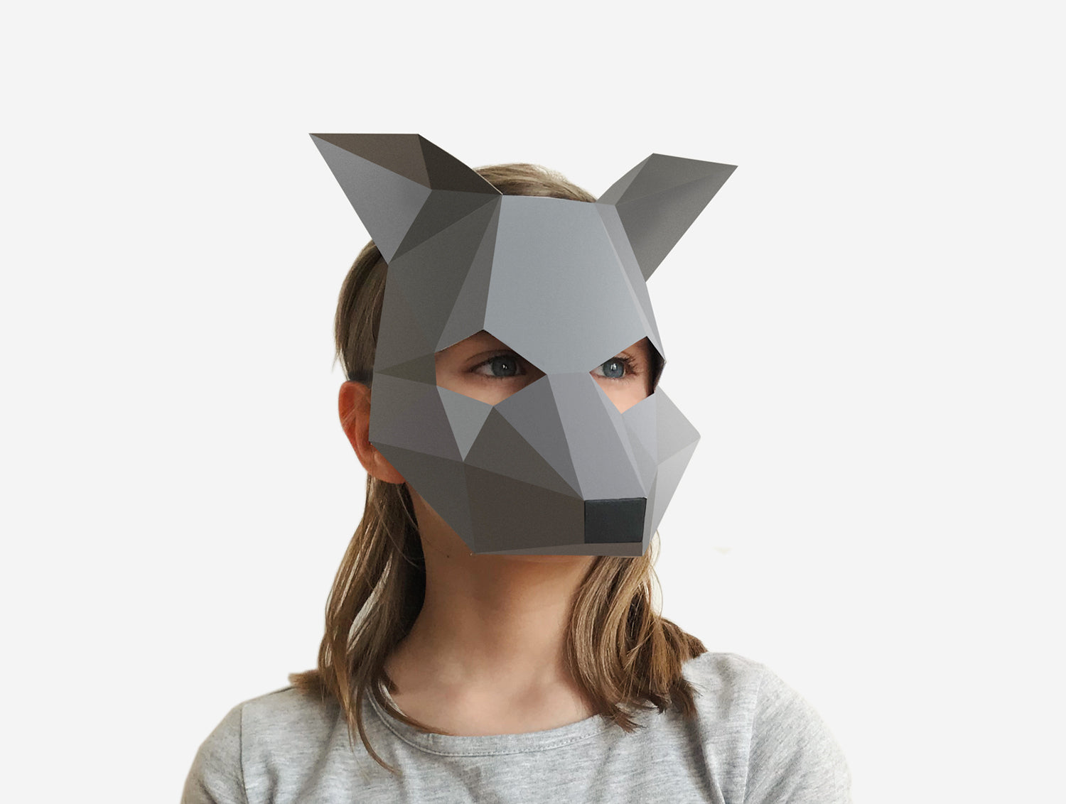 Kids Wolf Mask DIY Paper Mask Template – Lapa Studios