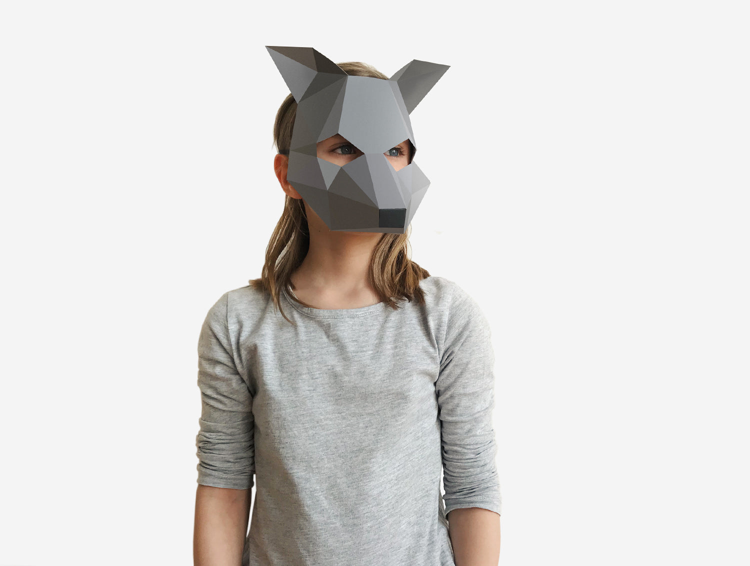 Kids Wolf Mask DIY Paper Mask Template – Lapa Studios