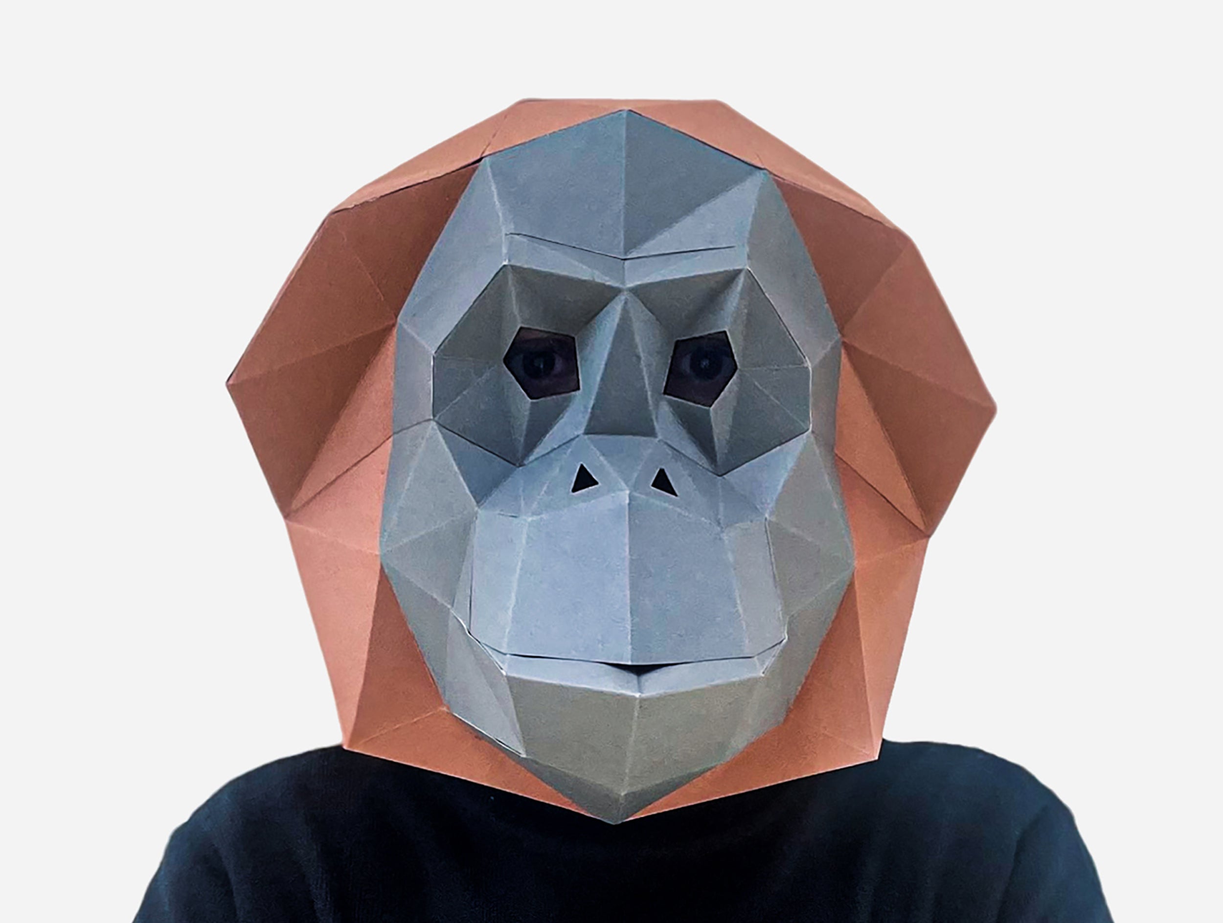 Orangutan Mask DIY Paper Mask Template – Lapa Studios