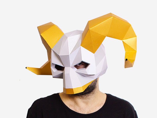 Viking Skull Mask DIY Paper Mask Template – Lapa Studios